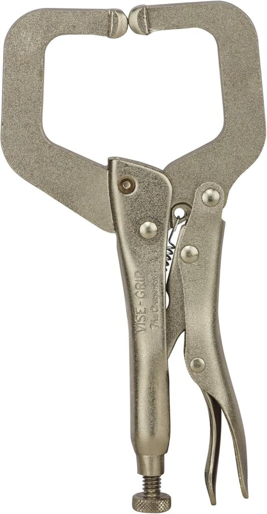 IRWIN VISE-GRIP 6" Locking C-Clamp - Heavy-Duty Adjustable Welding Grip ...
