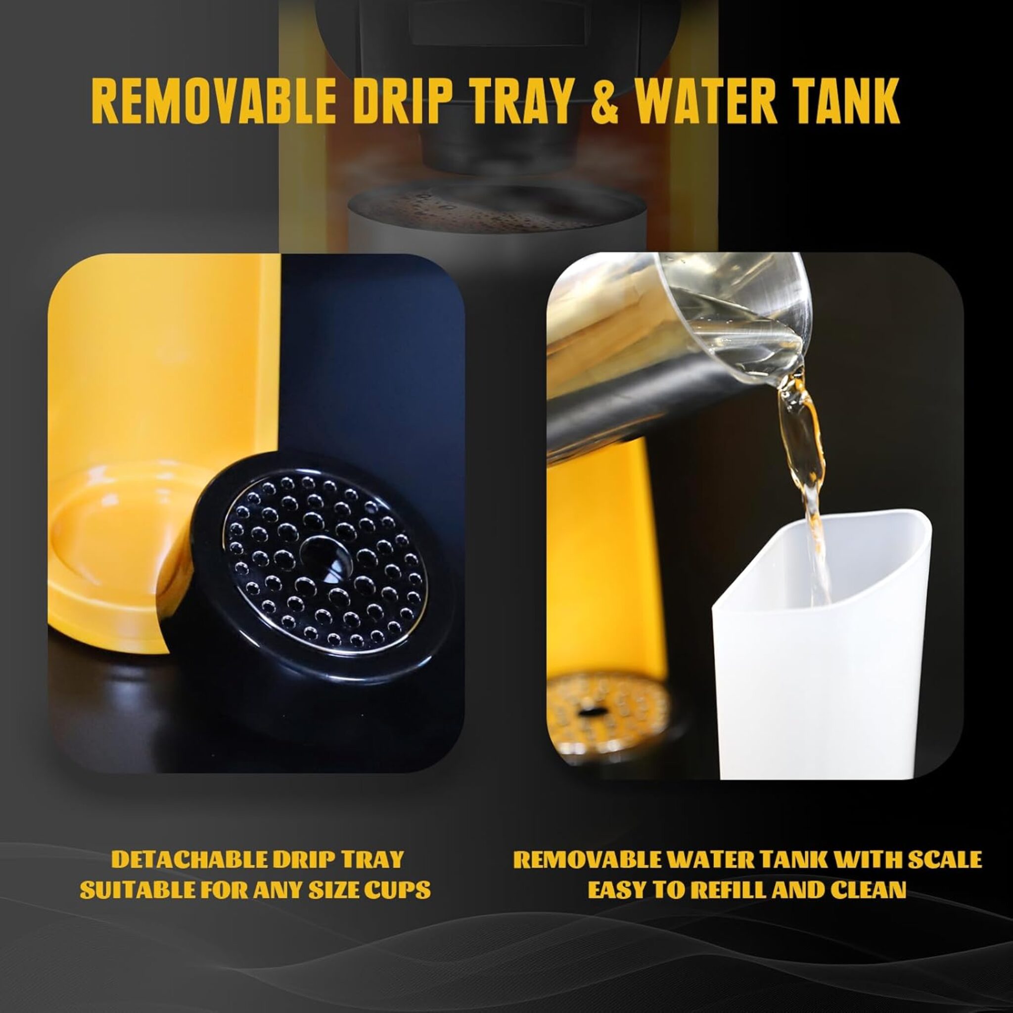 Portable Coffee Maker for Dewalt Battery 20V Max | Single Serve K-Cup ...