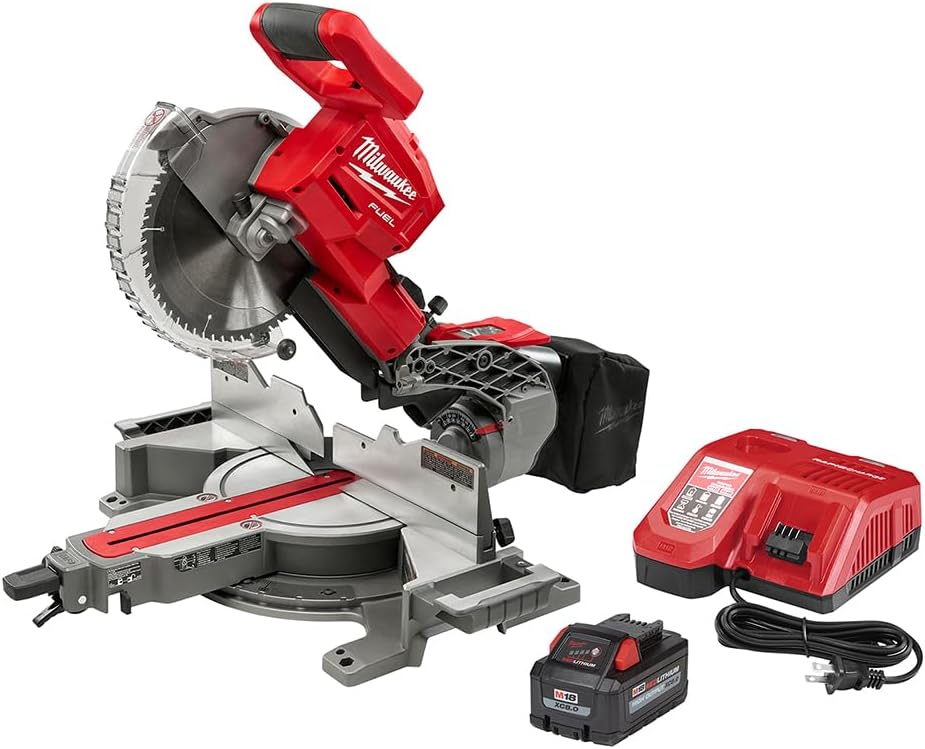 Milwaukee M18 FUEL 18V Brushless 10in Sliding Compound Miter Saw w ...